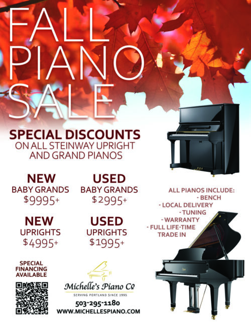 Fall Piano Sale 2024 - Michelles Piano in Portland OR